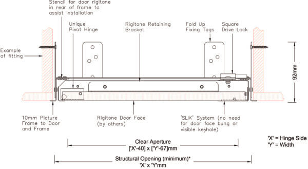 Rigitone Style Access Panel - The Access Panel Company