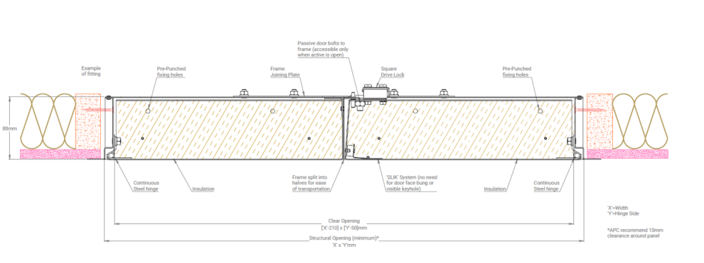 Premium Ceiling Double Door