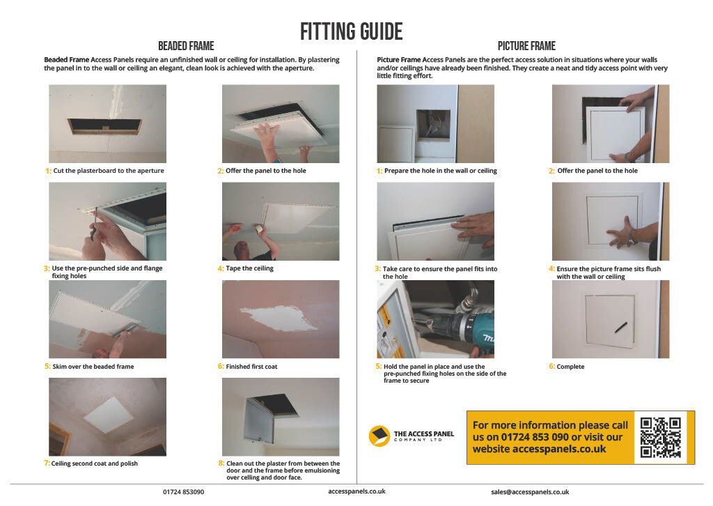 Contract Range Fitting Guide | Simplis® | The Access Panel Company