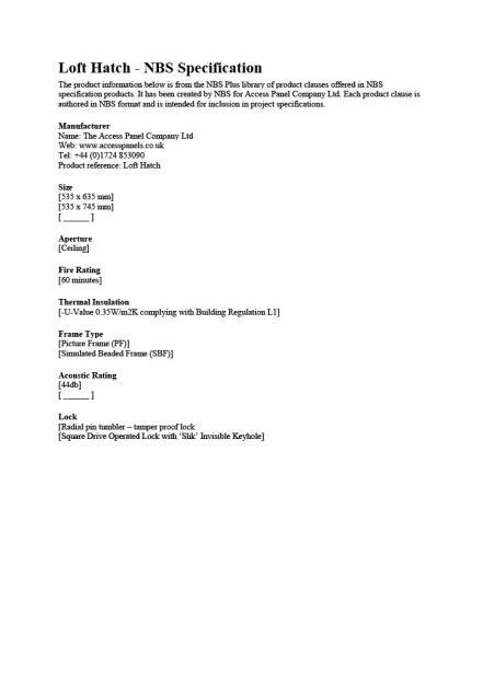 Invisible Loft Hatch