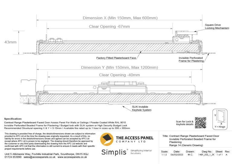 Contract Range Plasterboard Door