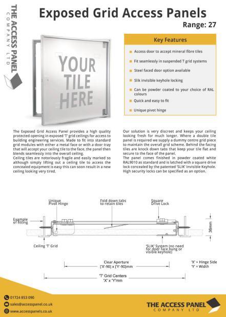 Exposed Grid Access Panel
