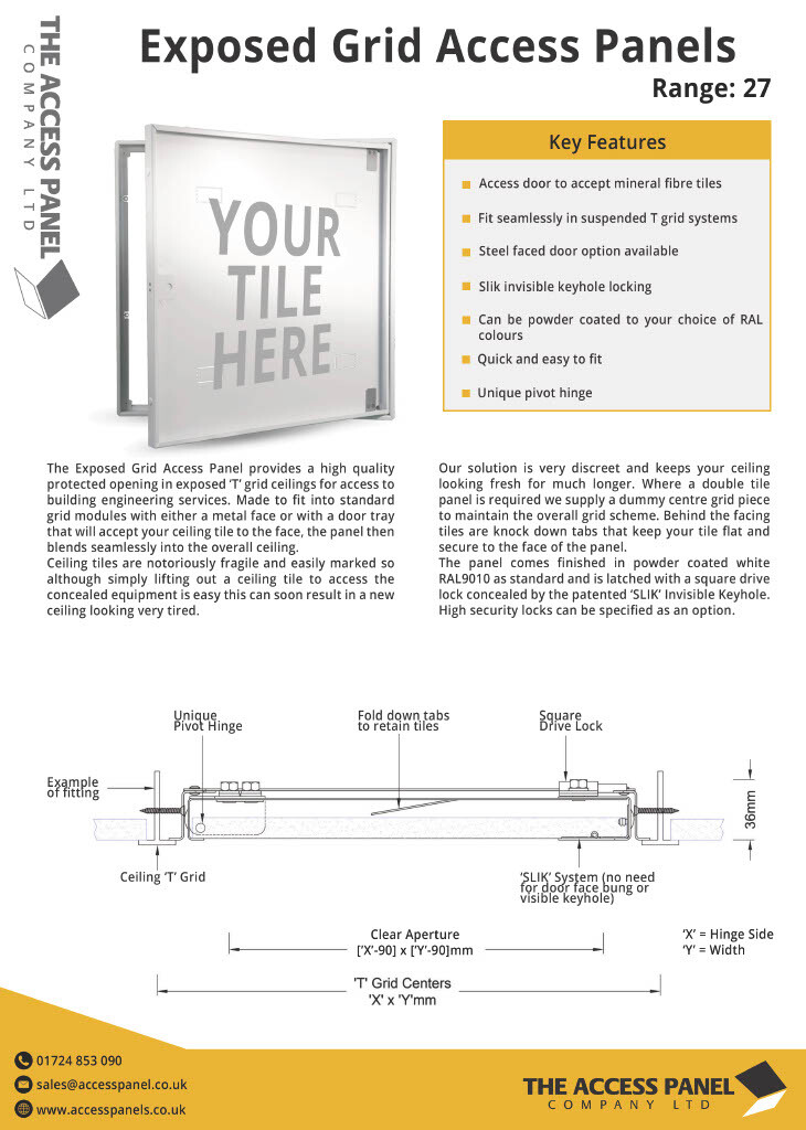 Exposed Grid Access Panel