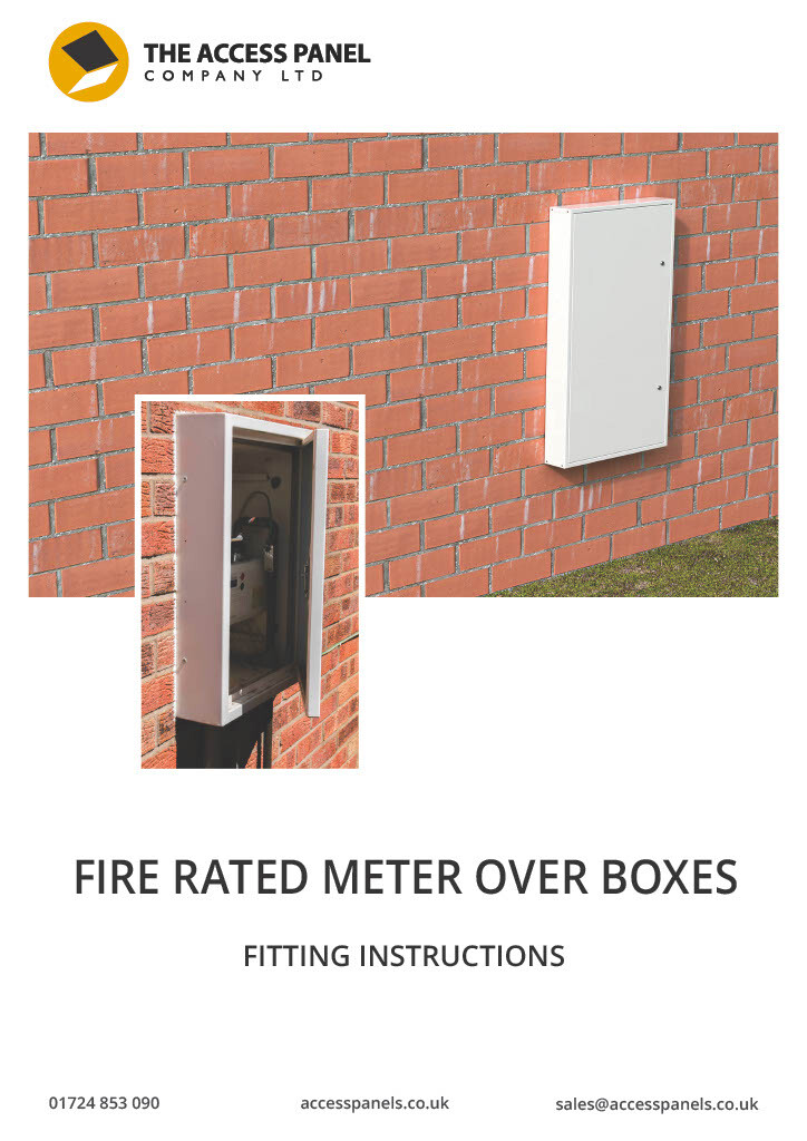 Fire Rated Meter Over Box - The Access Panel Company