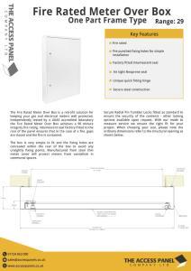 Fire Rated Meter Over Box | Simplis® | The Access Panel Company