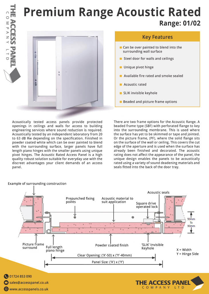 Premium Range Acoustic Rated