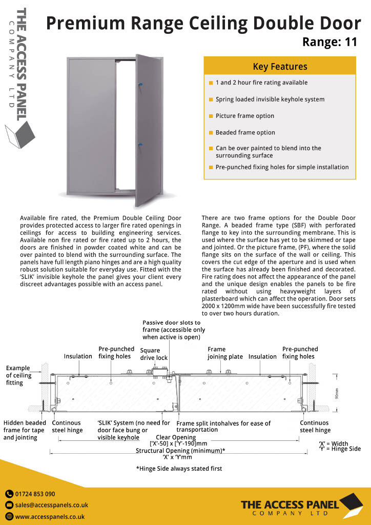 Premium Ceiling Double Door