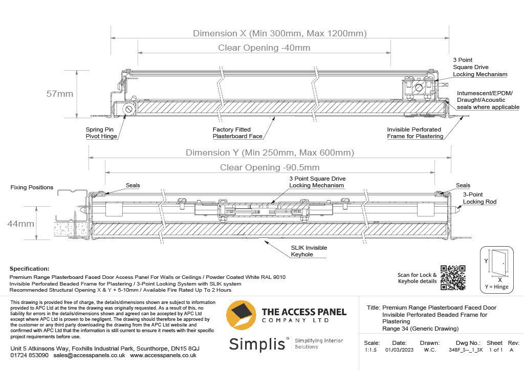 Premium Range Plasterboard Door