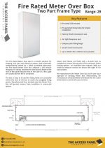 Fire Rated Meter Over Box | Simplis® | The Access Panel Company
